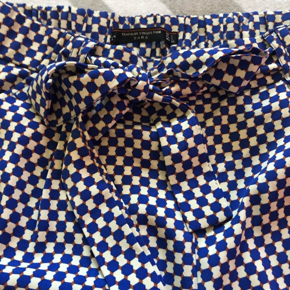 Zara | Pants & Jumpsuits | Zara Chess Print Wide Leg Pants | Poshmark